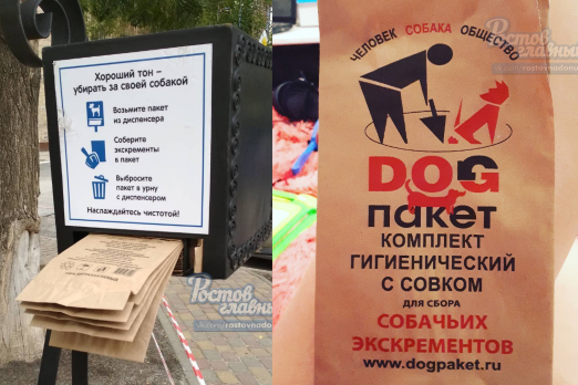 «Собачьи урны» с пакетиками на Пушкинской порадовали ростовчанку ...